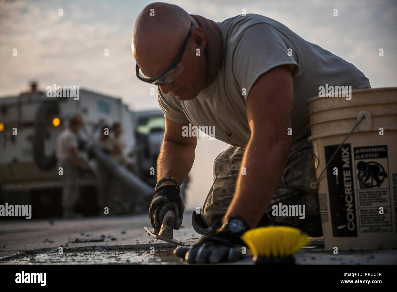 Tech. Sgt. Michael Martin, a heavy equipment operator assigned to the ...