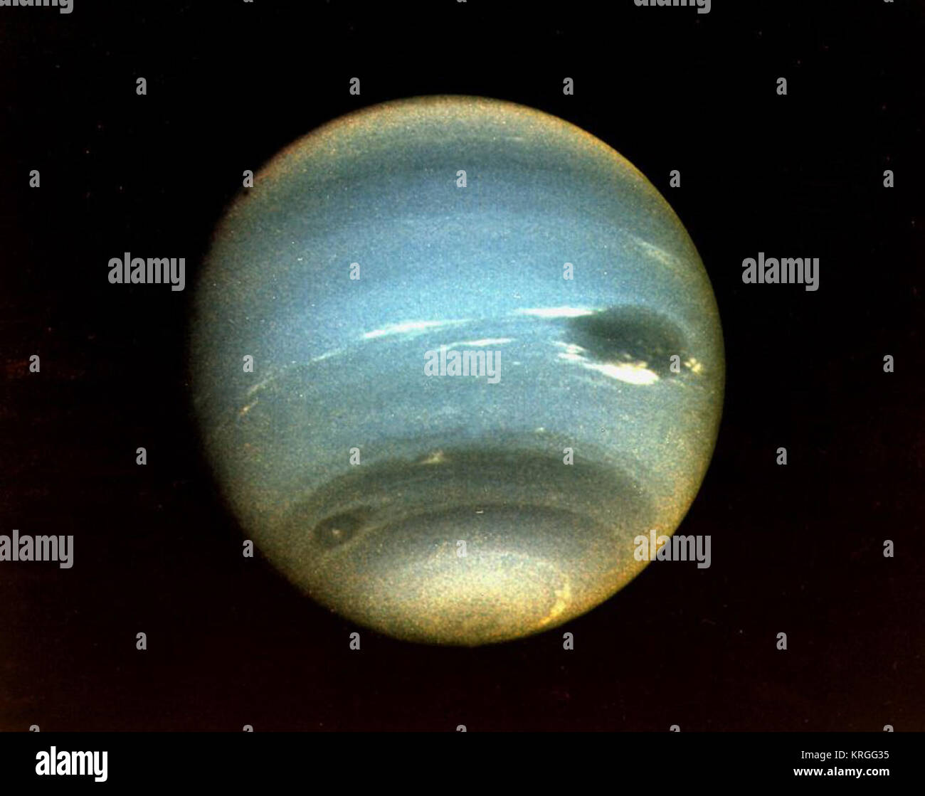 Neptune from First Voyager 2 Flyby Stock Photo - Alamy