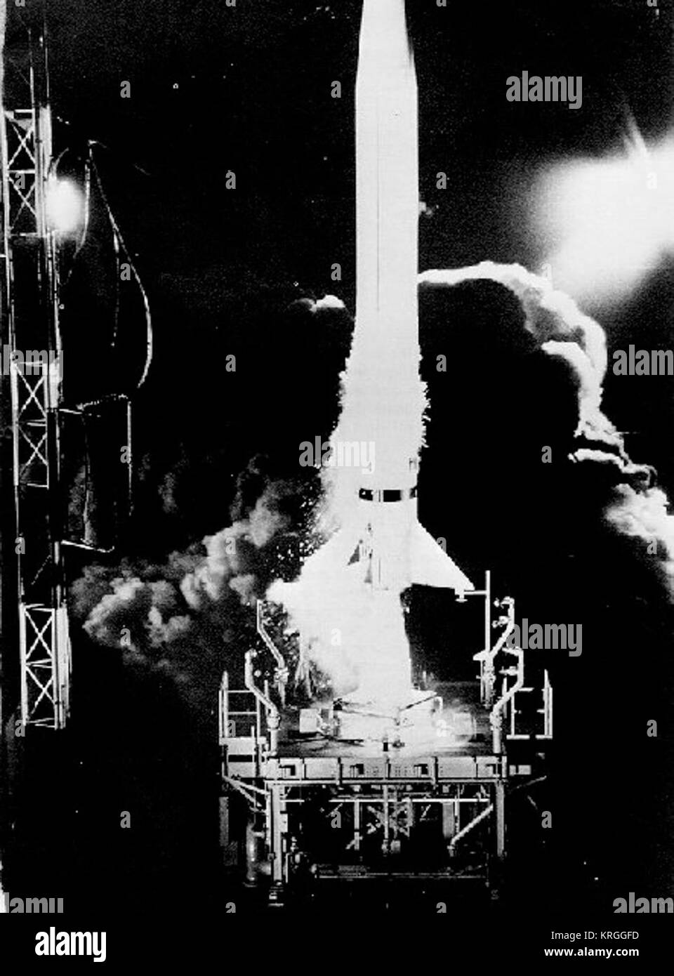 Vanguard TV-1 launched Stock Photo - Alamy