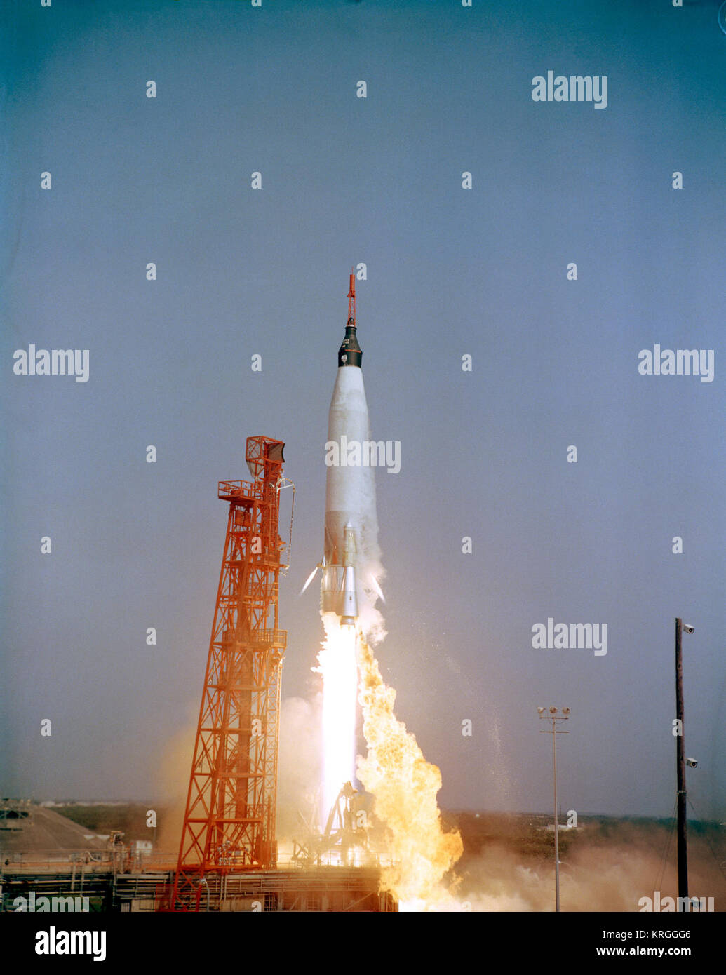 Launch of Mercury-Atlas 9 (MA-9) on May 15, 1963 Stock Photo - Alamy
