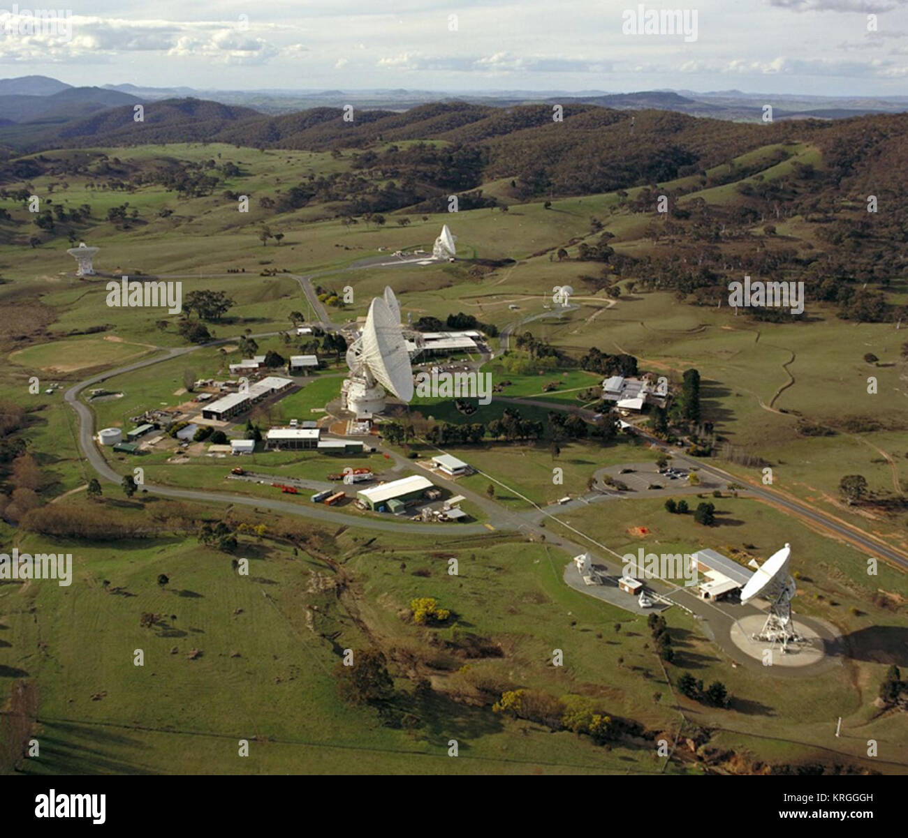 NASA Deeps Space Network complex outside Stock Photo - Alamy