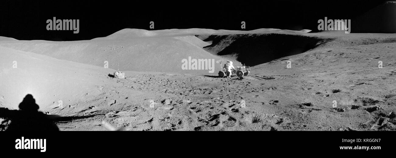 Apolo 15 - Rima Hadley, panorámica Stock Photo - Alamy