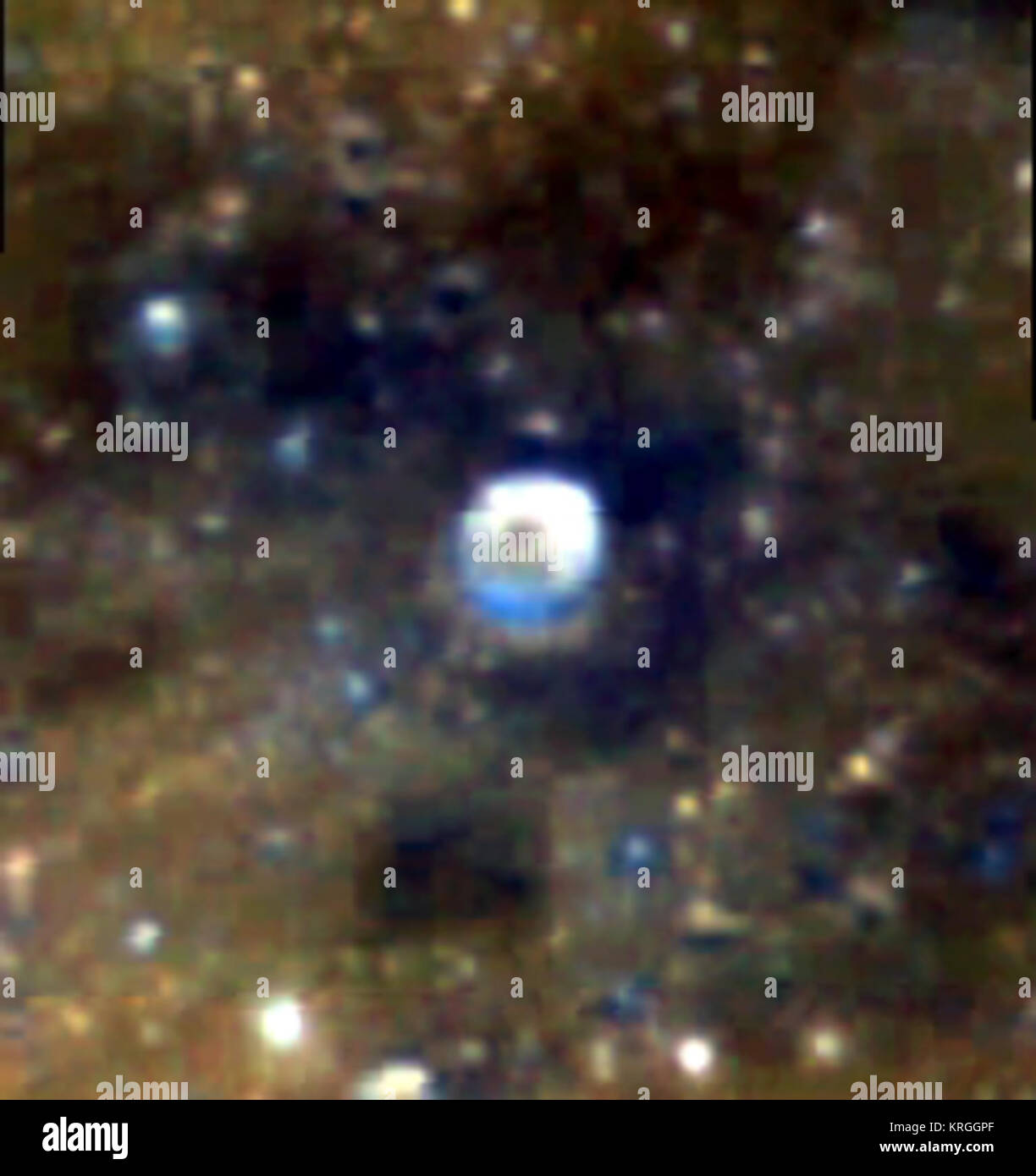 Huxley crater Clementine image Stock Photo - Alamy