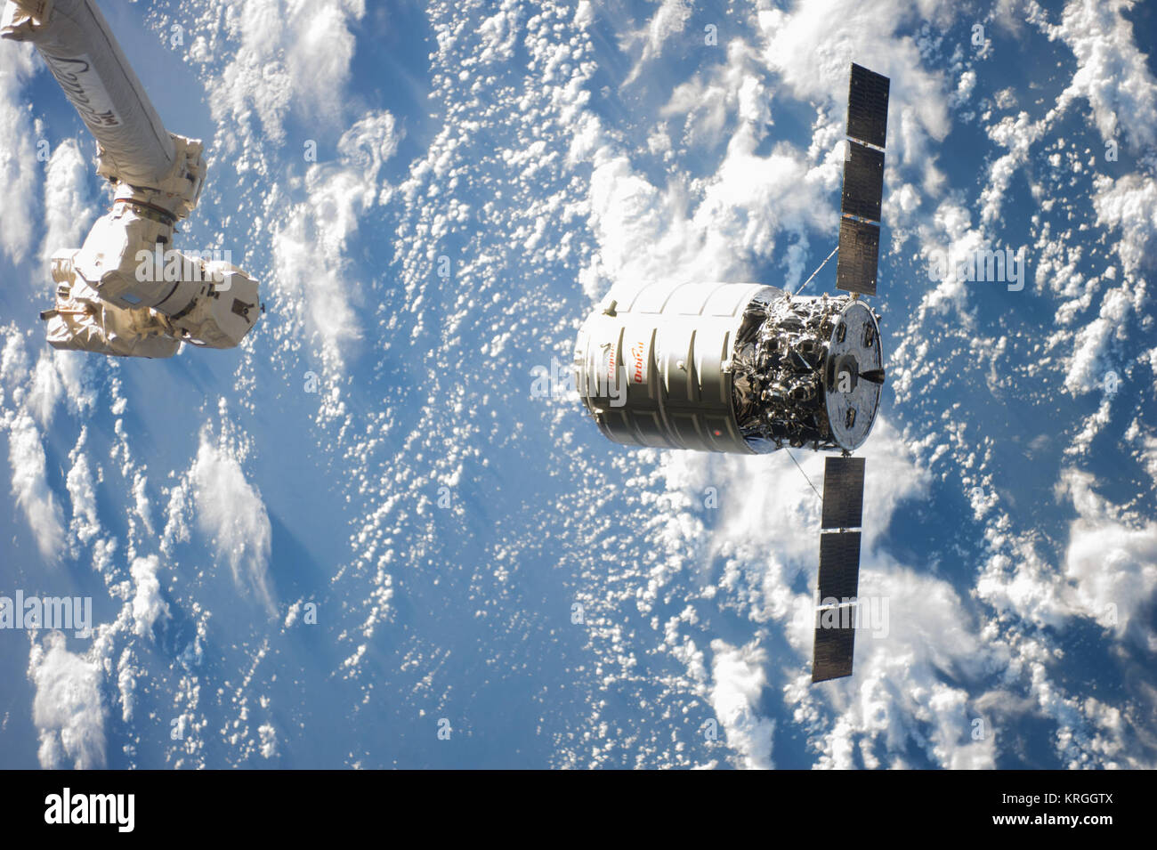Cygnus CRS Orb-1 arrives at the ISS Stock Photo - Alamy