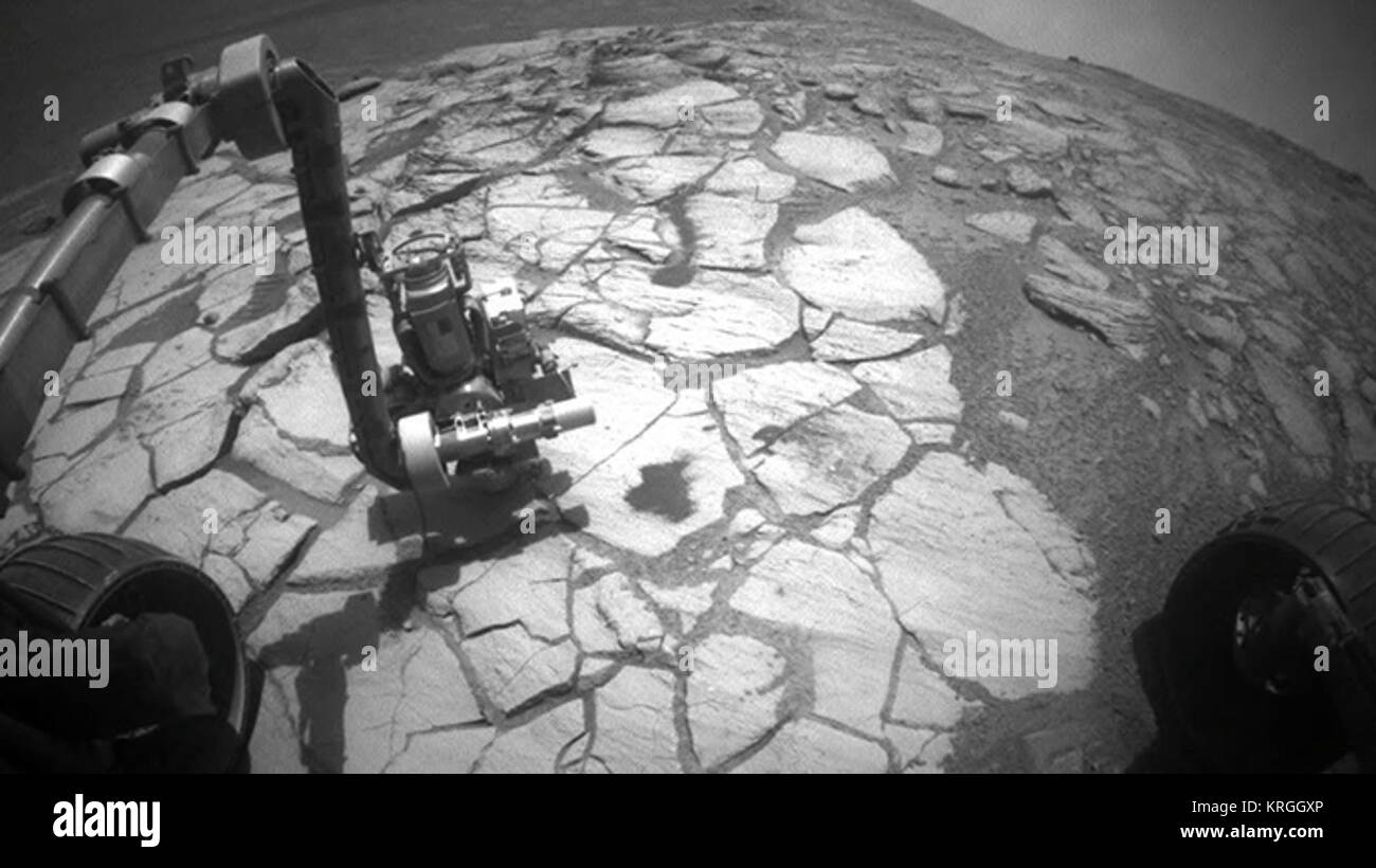 Victoria crater mystery rock Opportunity Stock Photo - Alamy