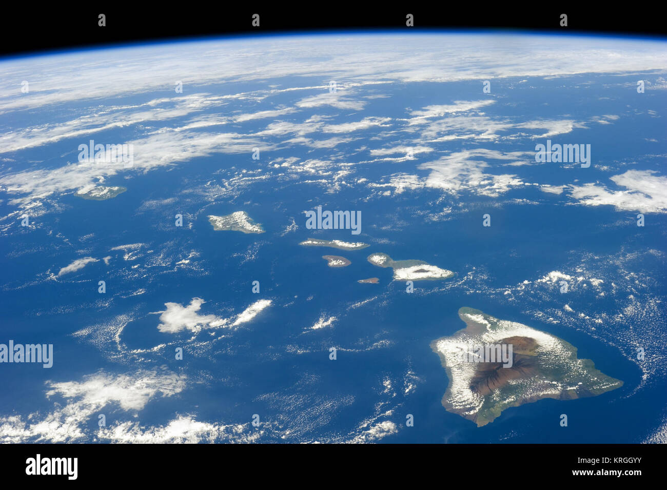 ISS-38 Hawaiian Island chain Stock Photo - Alamy