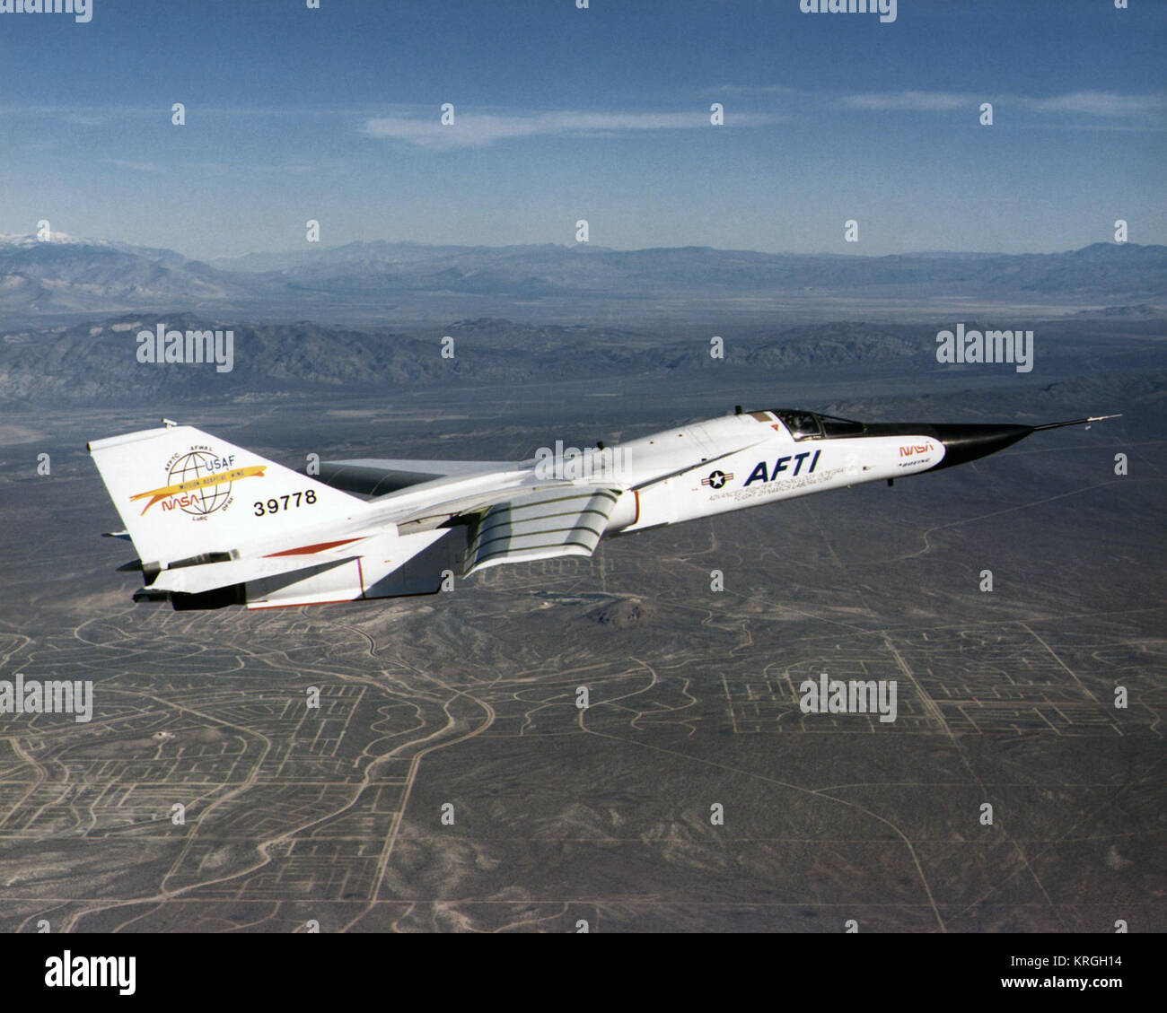 Aircraft Fighter Jet F-111 AFTI NASA 0 Stock Photo - Alamy