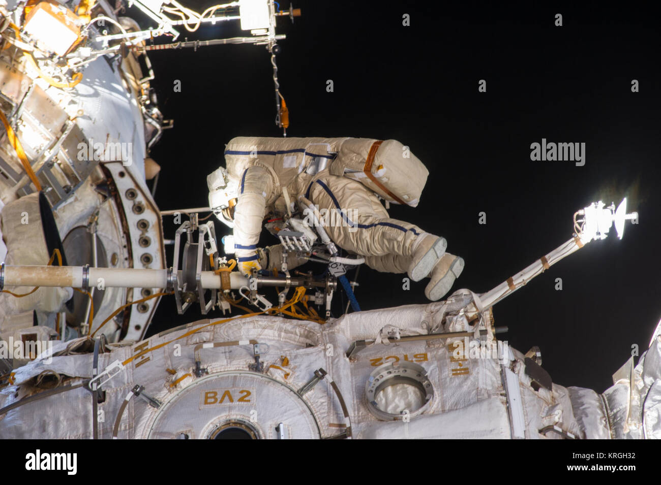 ISS-38 EVA-4 (a) Oleg Kotov Stock Photo - Alamy