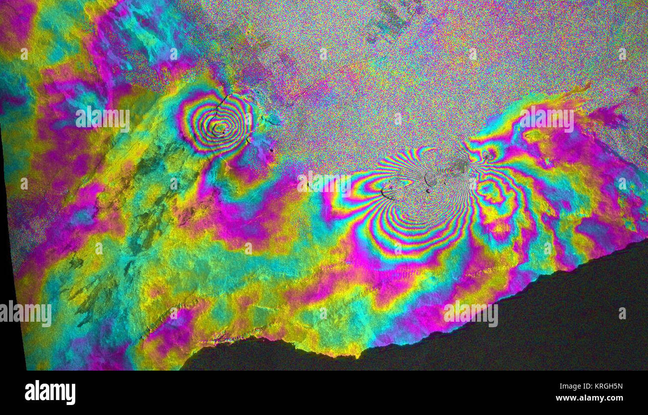NASA Kilauea InSAR Stock Photo - Alamy