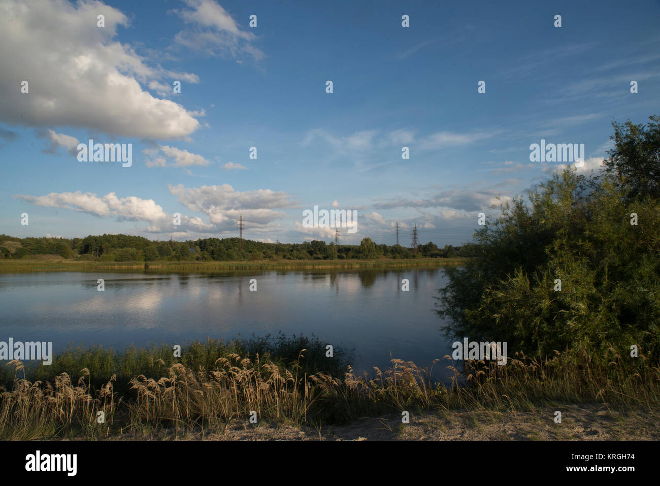 Parnu River, Parnu (Pärnu), south west Estonia in the Gulf of Riga ...
