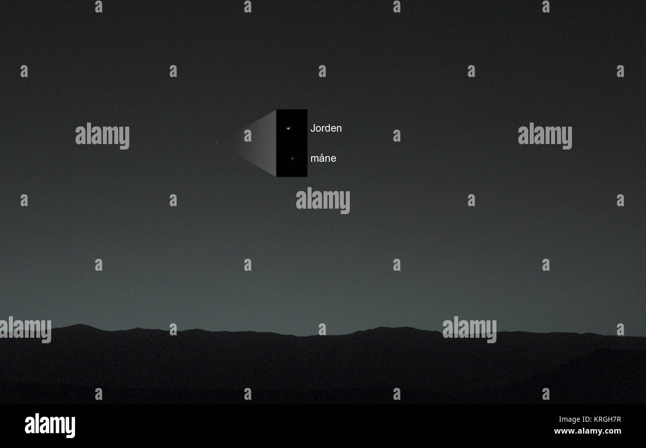 PIA17936 Earth seen from Mars fig2 SV Stock Photo - Alamy