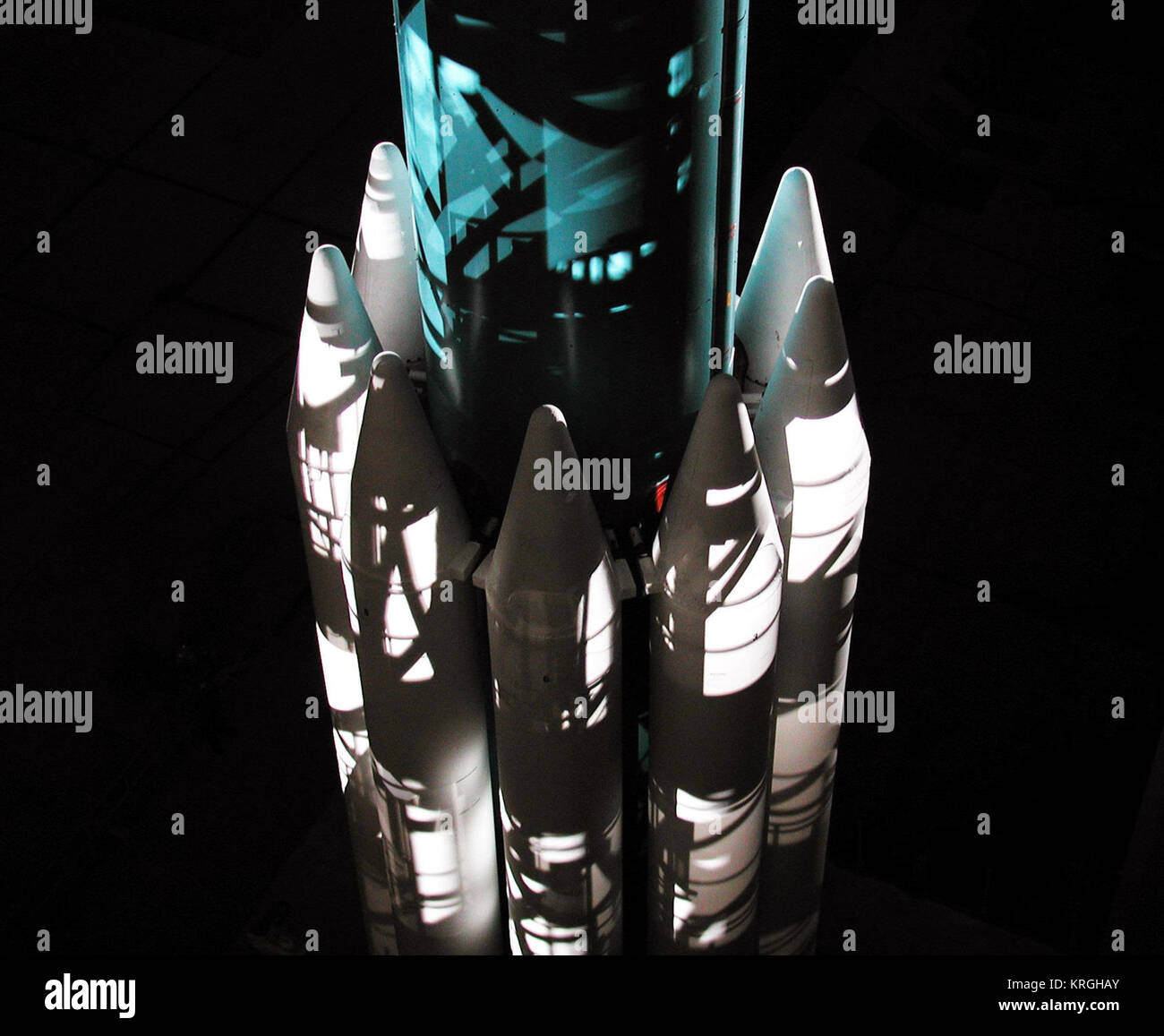 Delta II 7925 booster rockets, 2001 Mars Odyssey mission (KSC-01PADIG ...