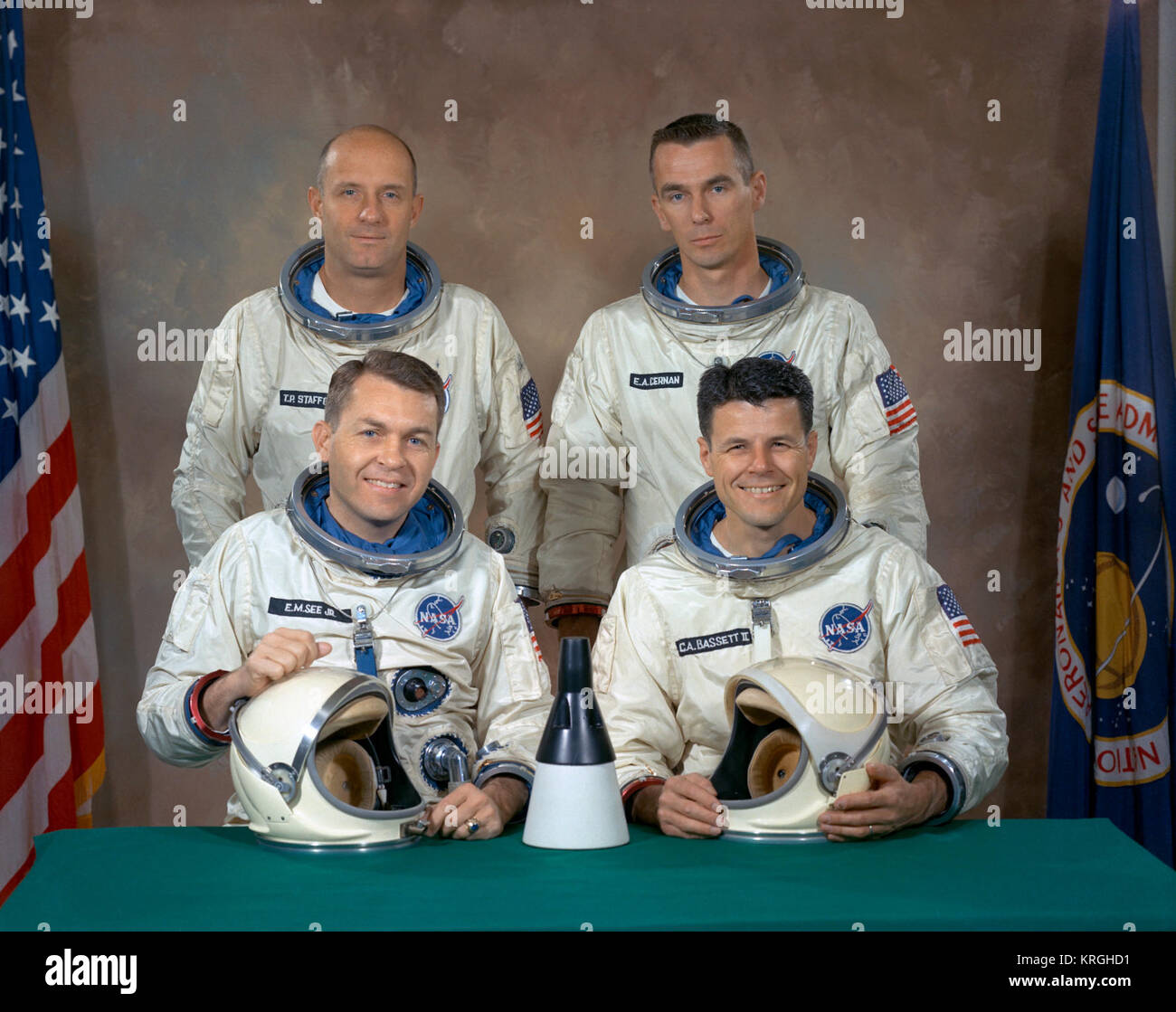 Gemini 9 prime and backup crew Stock Photo - Alamy