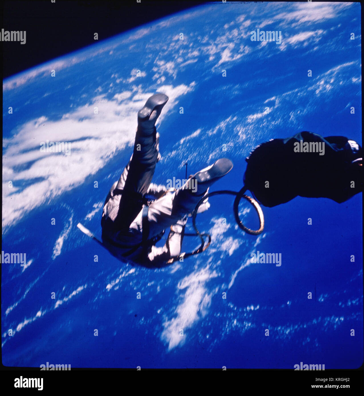 Gemini 4 EVA White over Gulf of Mexico Stock Photo - Alamy