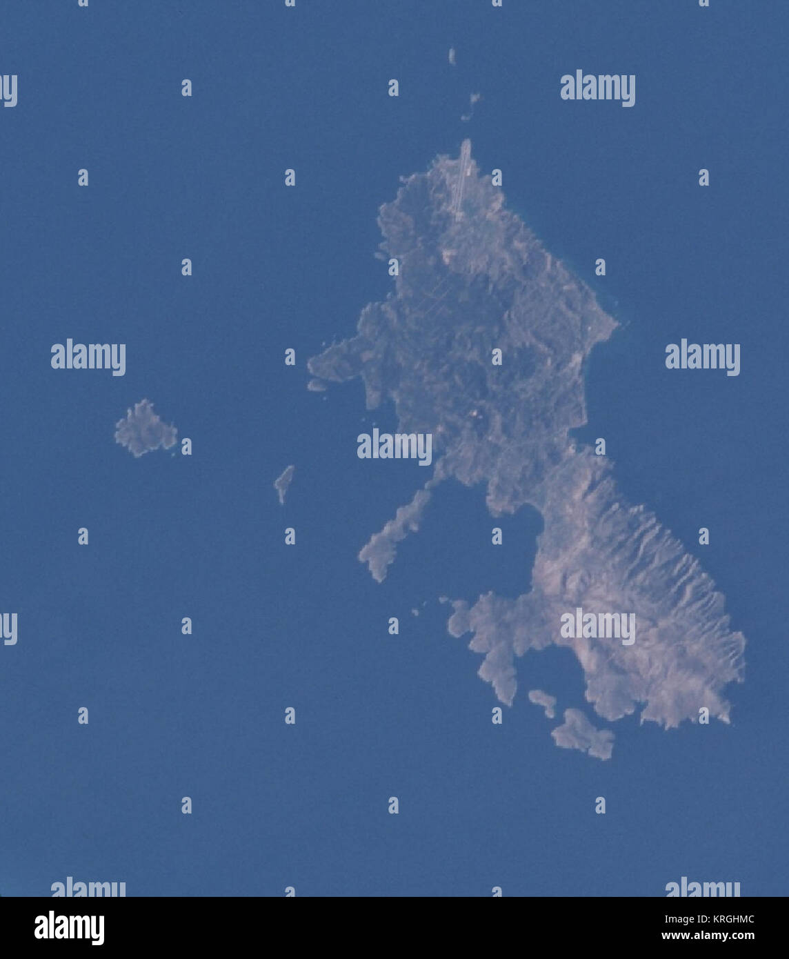 Skyros from space Stock Photo - Alamy