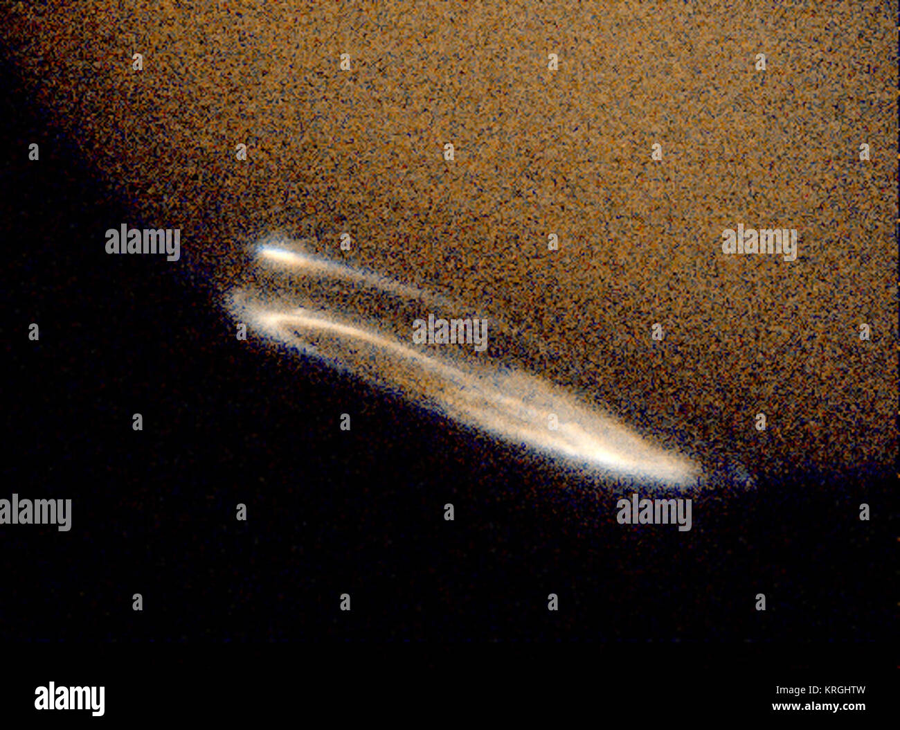 Ultraviolet Aurora australis on Jupiter from Hubble 1998 Stock Photo ...