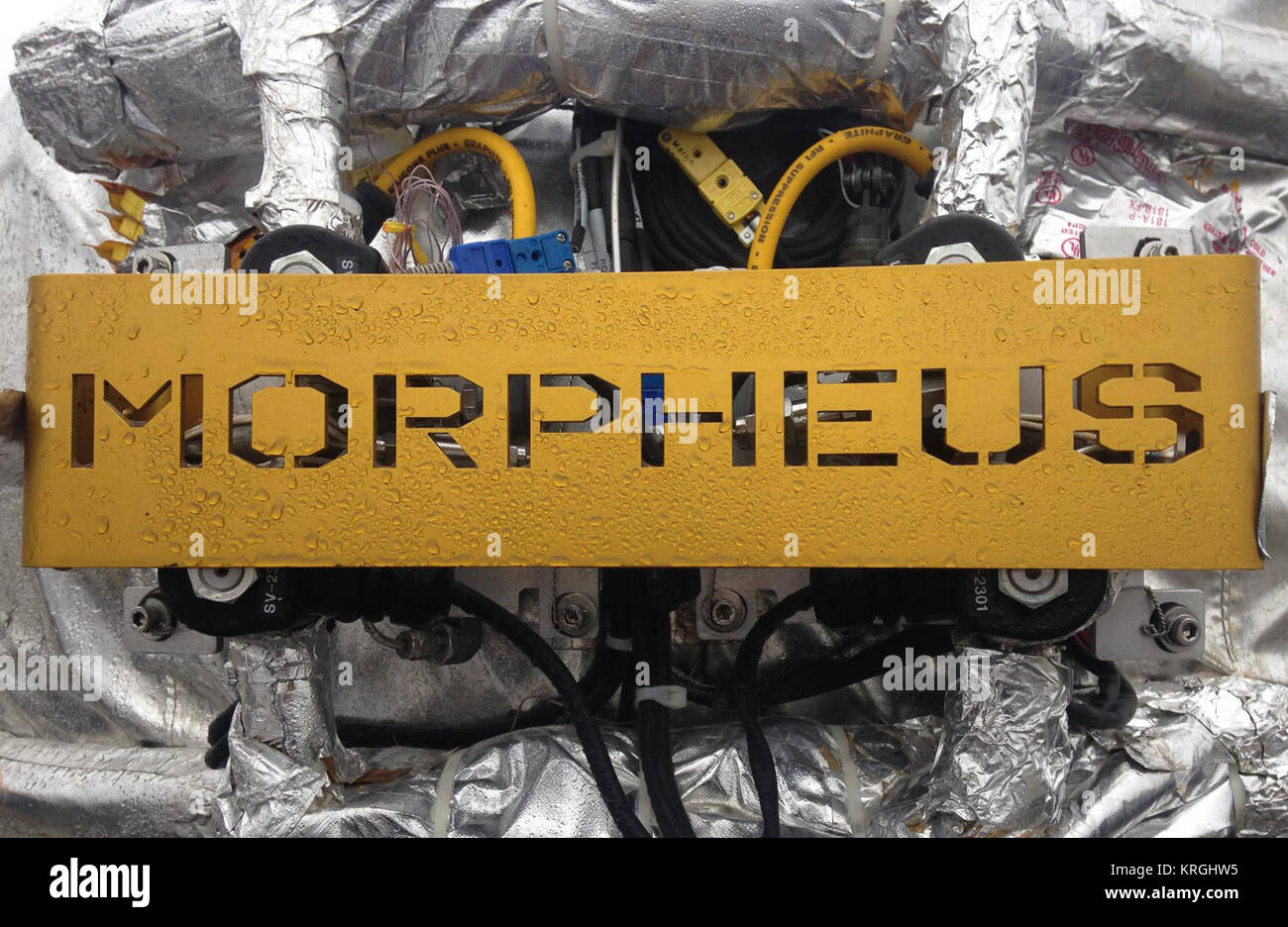 Project Morpheus vehicle placard Stock Photo - Alamy