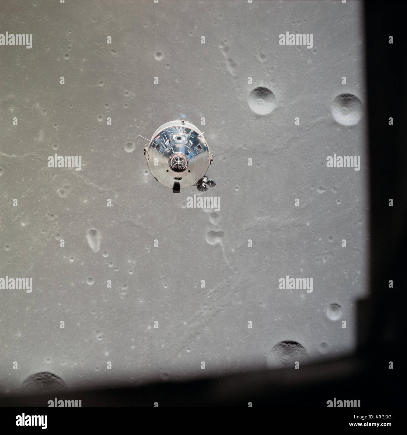Apollo 11 CSM photographed from Lunar Module (AS11-37-5445 Stock Photo ...