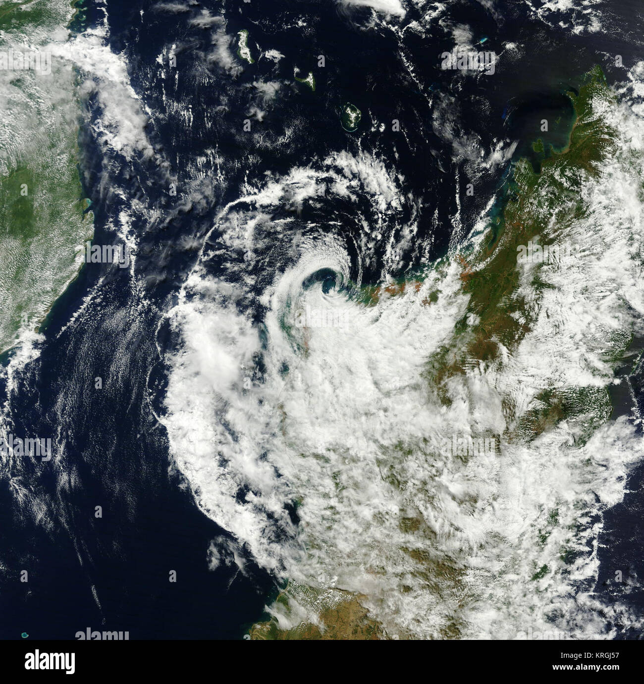 Cyclone Hellen Apr 1 2014 Stock Photo - Alamy
