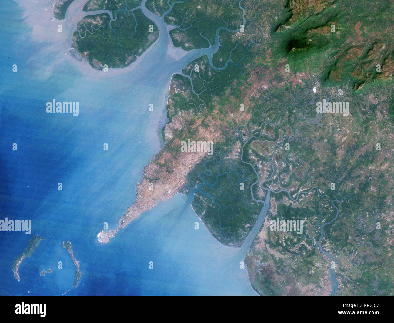 Kaloum Peninsula 1986 Stock Photo - Alamy