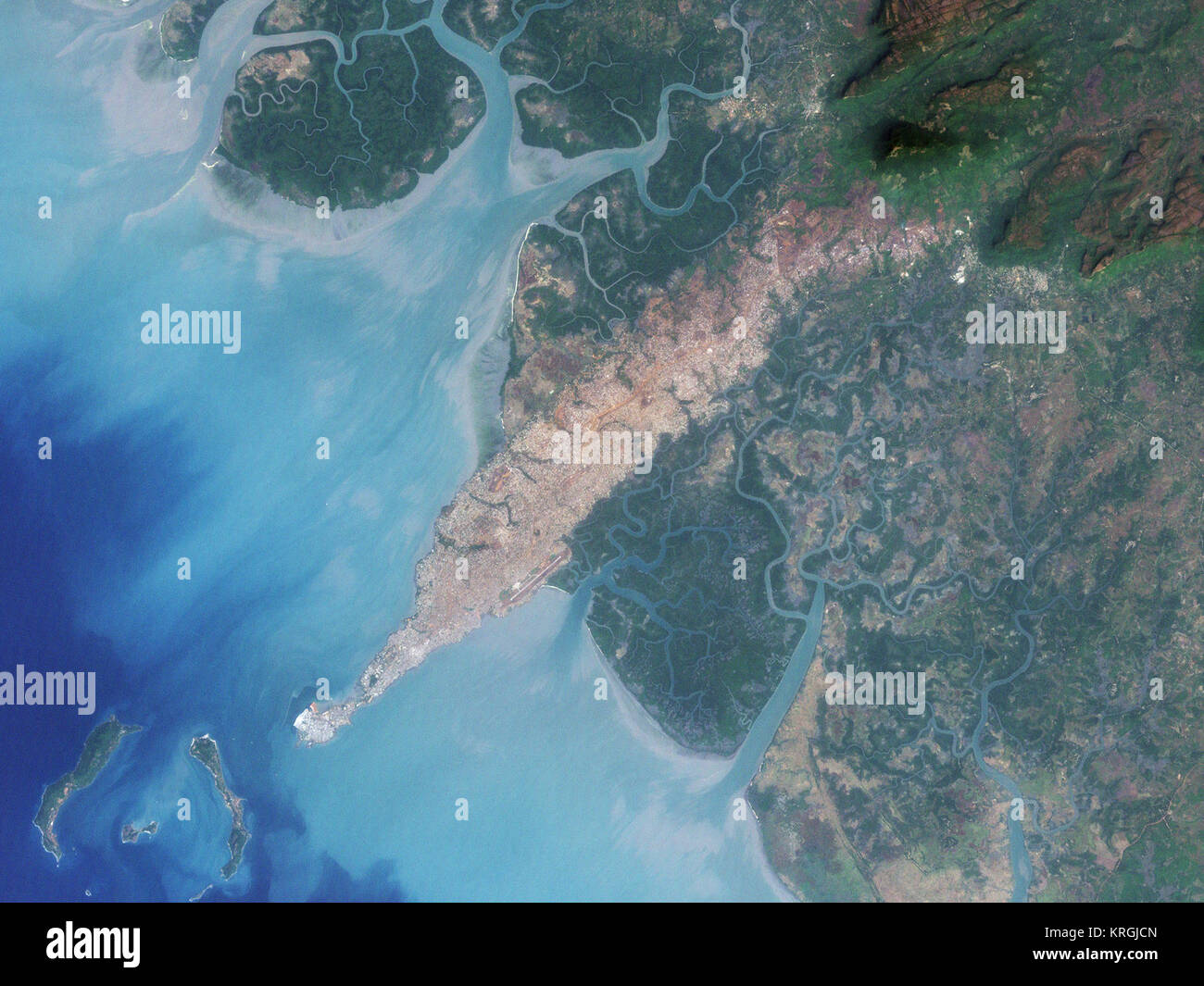 Kaloum Peninsula 2000 Stock Photo - Alamy