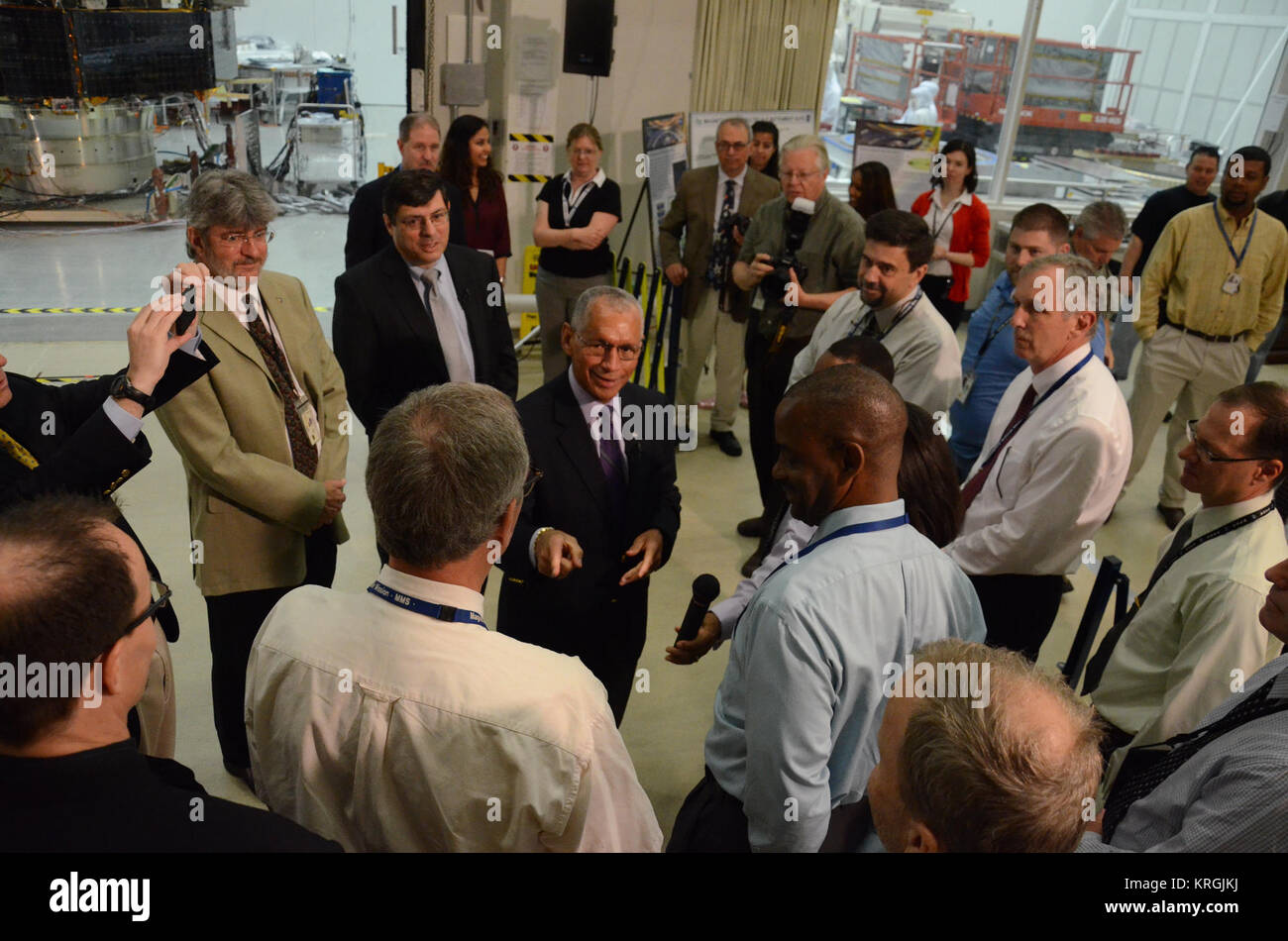 NASA Administrator Charles Bolden got a firsthand look at work being ...