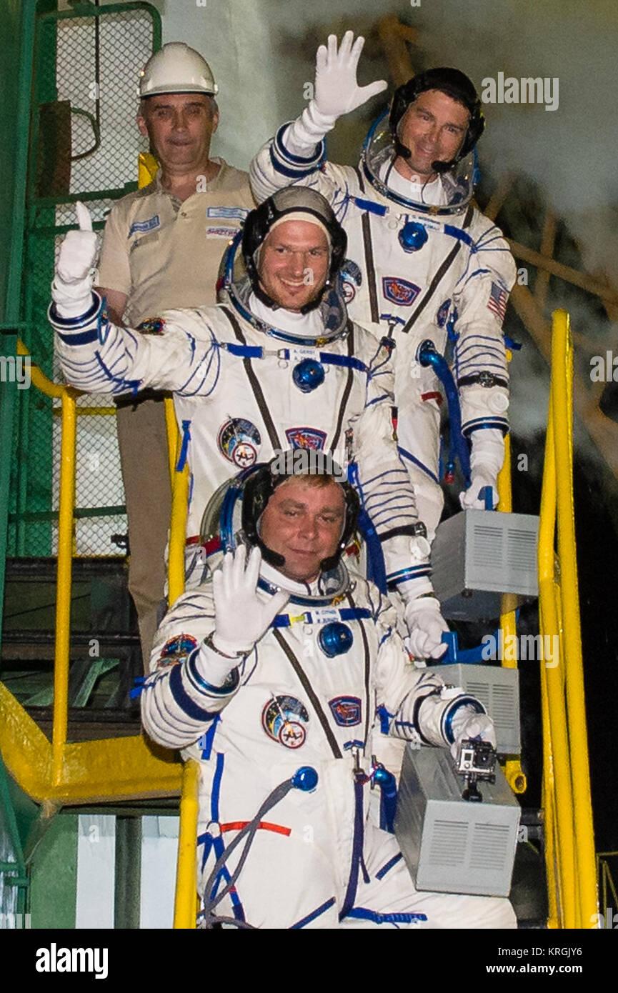 Expedition 40 Soyuz Commander Maxim Suraev of the Russian Federal Space ...