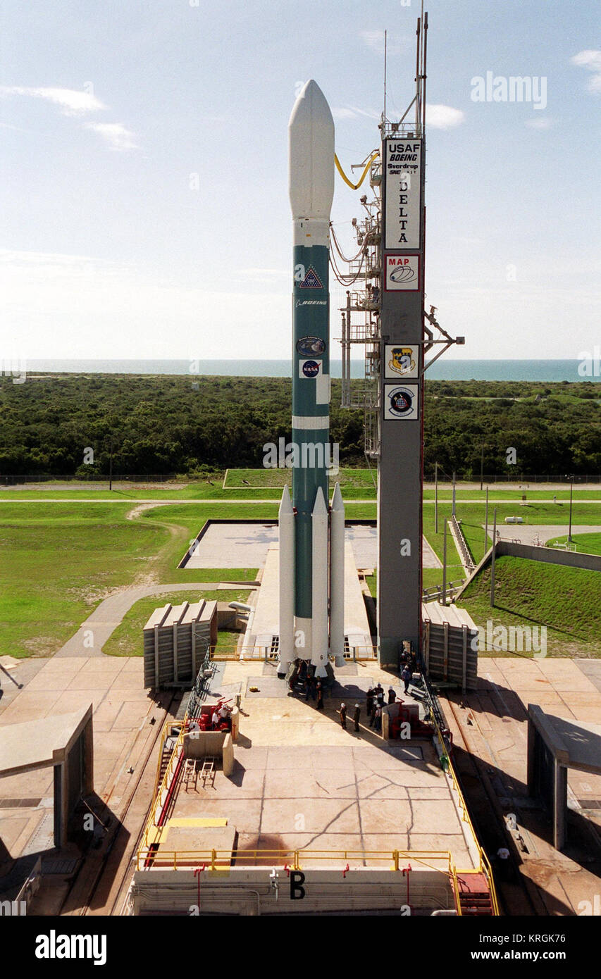 Delta II carrying MAP on Pad 17-A (KSC-01PP-1235 Stock Photo - Alamy