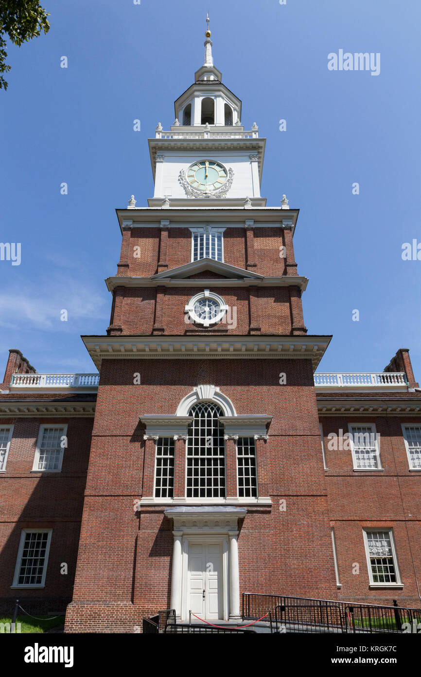 Independence Hall clock tower, Philadelphia, Pennsylvania, United ...