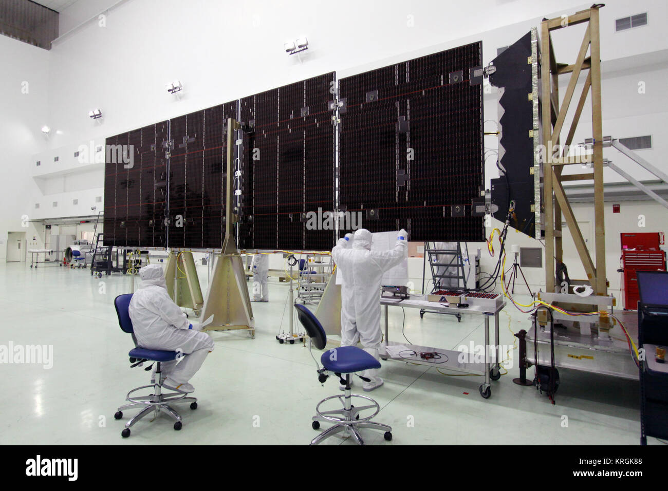 One of Juno's solar panels Stock Photo - Alamy