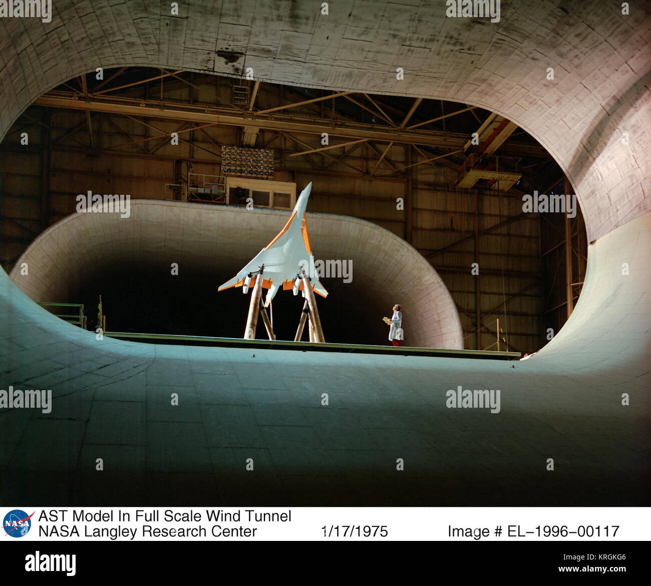 AST model in wind tunnel Stock Photo - Alamy