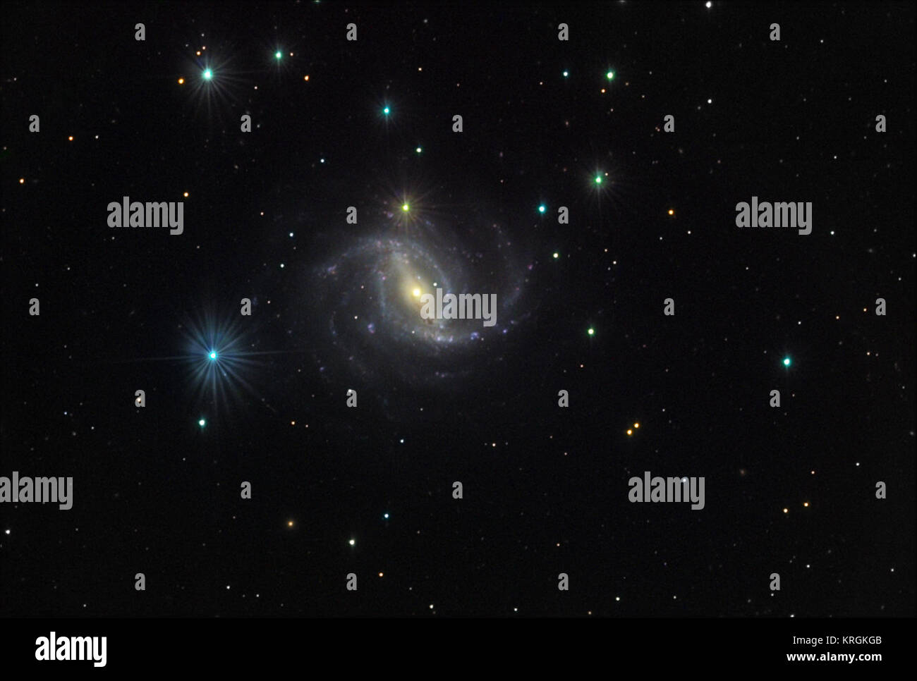 Processed with MaxIm DL NGC5921 Stock Photo - Alamy