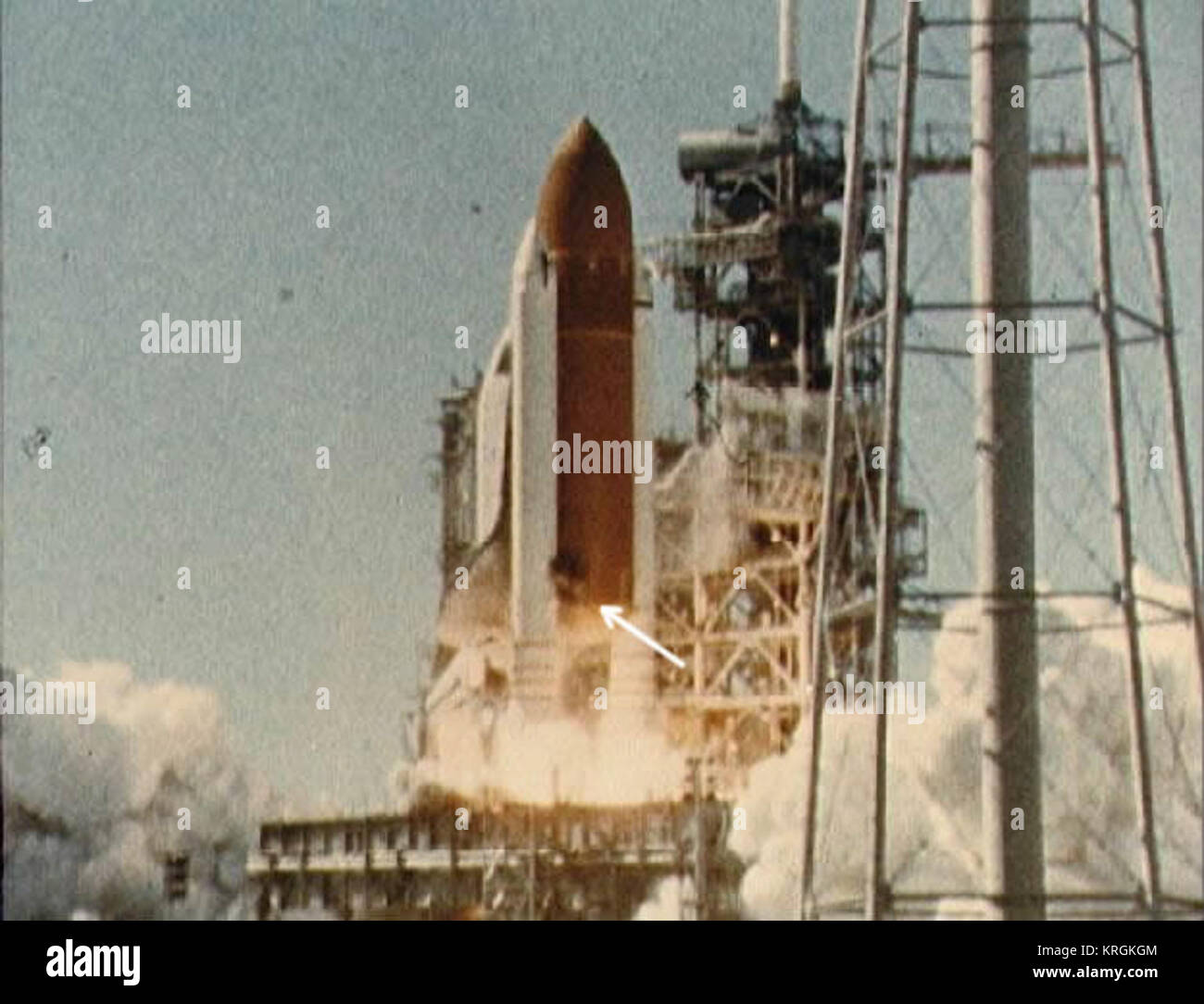Challenger black smoke 2 Stock Photo - Alamy