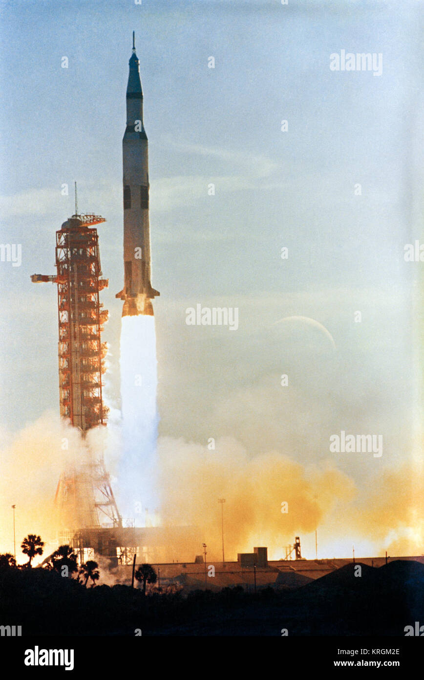 The Apollo 8 space vehicle is launched from Pad A Stock Photo - Alamy