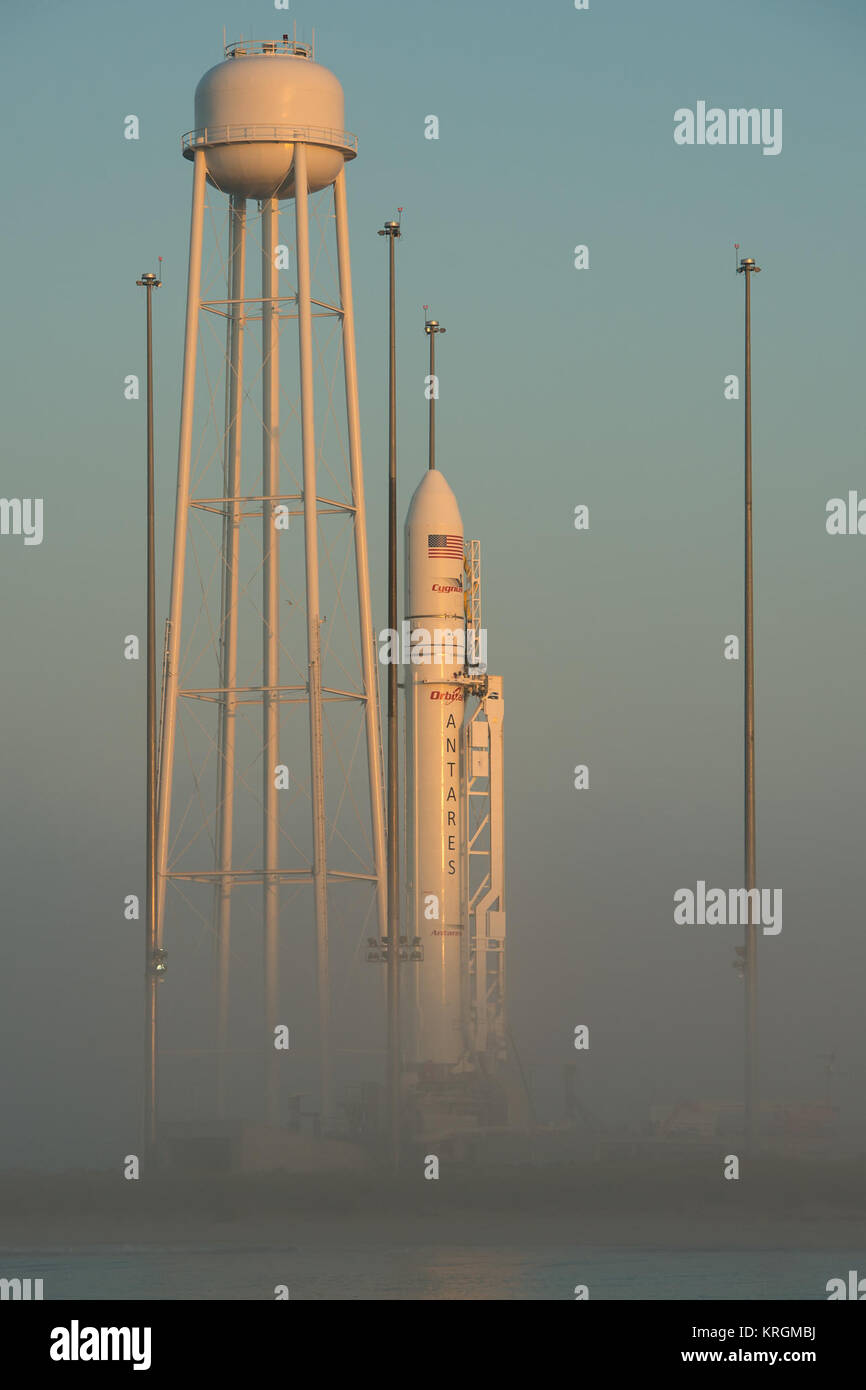 The Orbital Sciences Corporation Antares rocket, with the Cygnus ...
