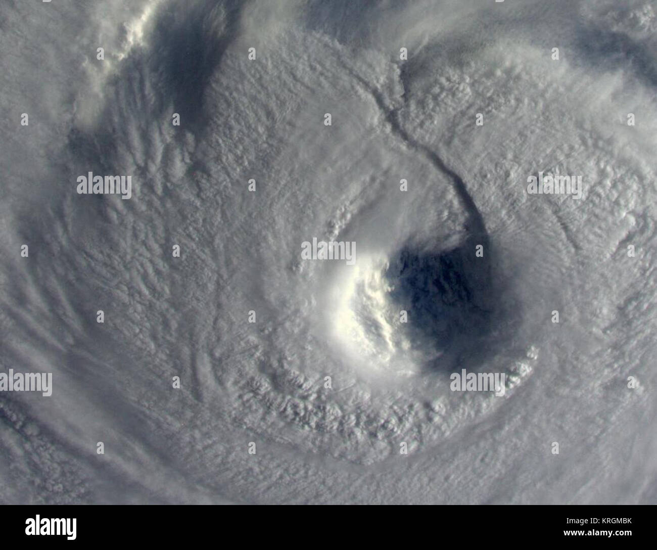 Eye of super Typhoon Neoguri (2014-07-08 Stock Photo - Alamy