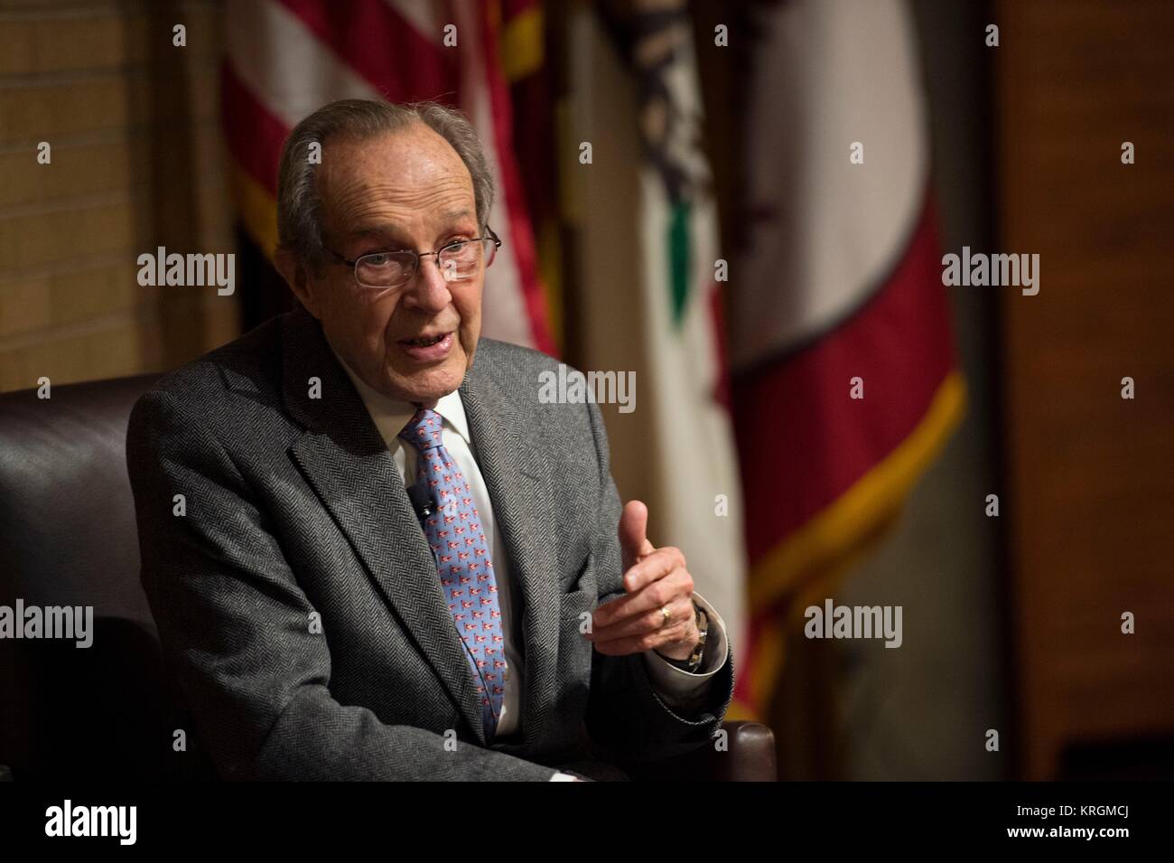 Former U.S. Secretary of Defense William Perry answers questions from ...