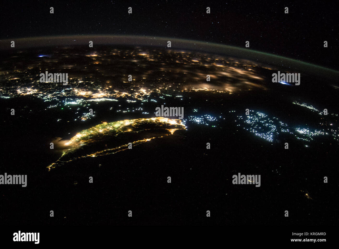 China at night nasa hi-res stock photography and images - Alamy