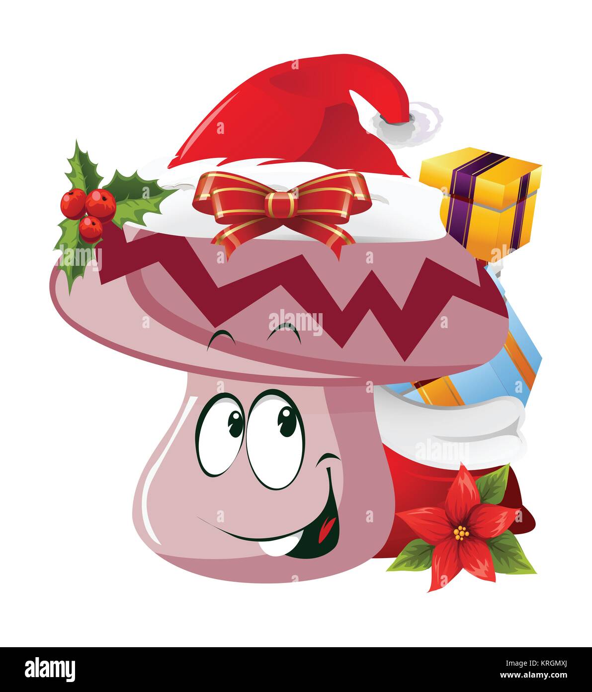 Christmas Cartoon face emotions Stock Photo - Alamy