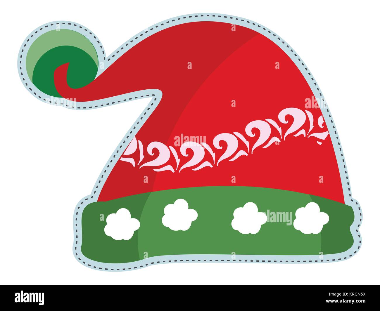 Santa claus hats vector Cut Out Stock Images & Pictures - Alamy