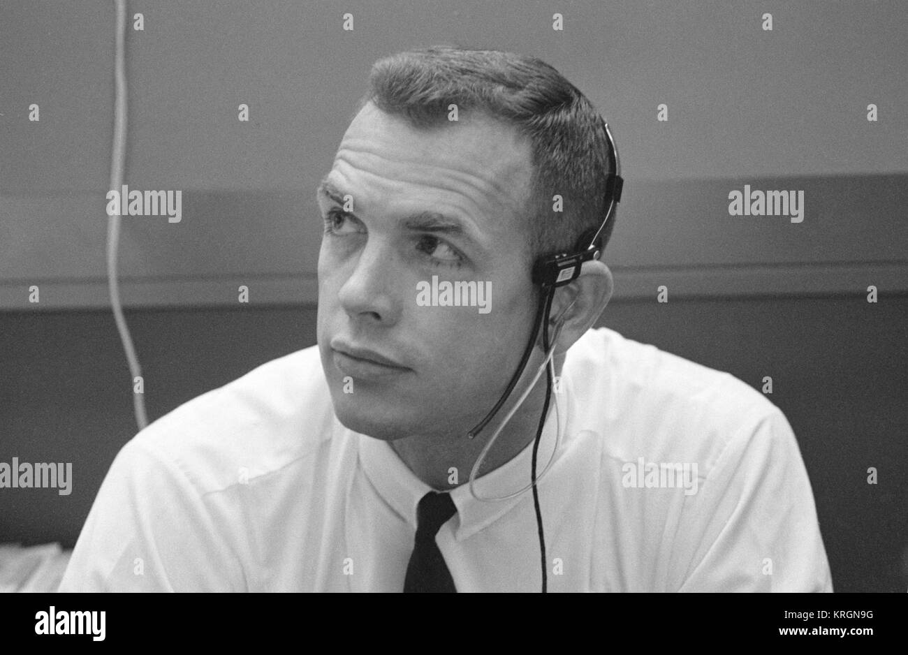 Apollo 11 David Scott in Mission Control Stock Photo - Alamy