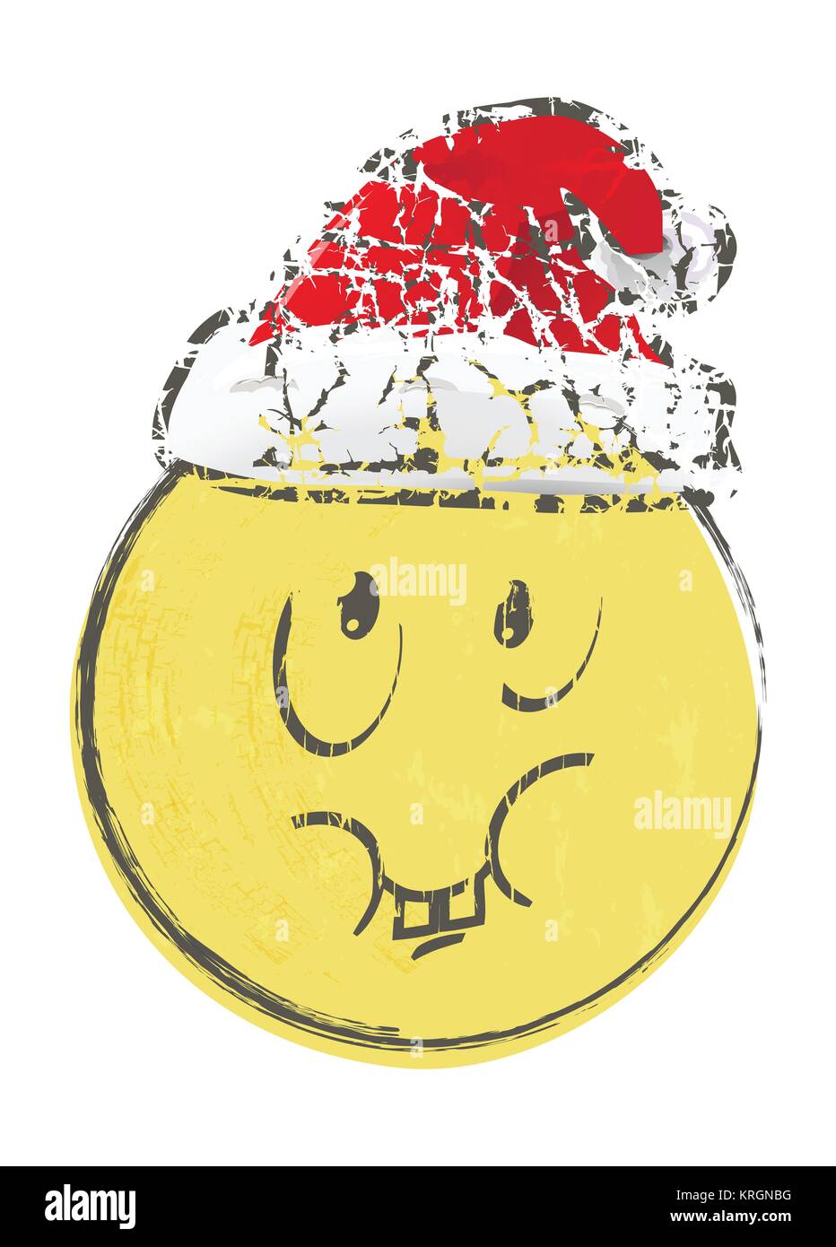 Christmas Cartoon face emotions Stock Photo - Alamy