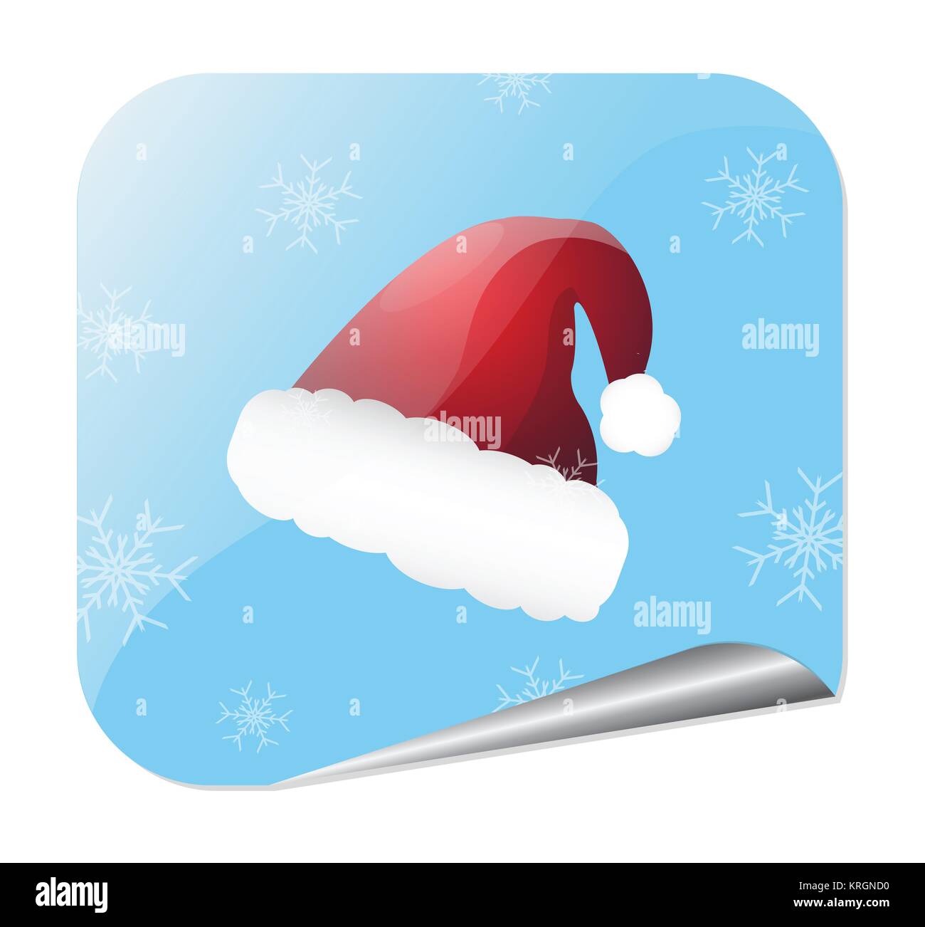 Santa claus hats vector Cut Out Stock Images & Pictures - Alamy