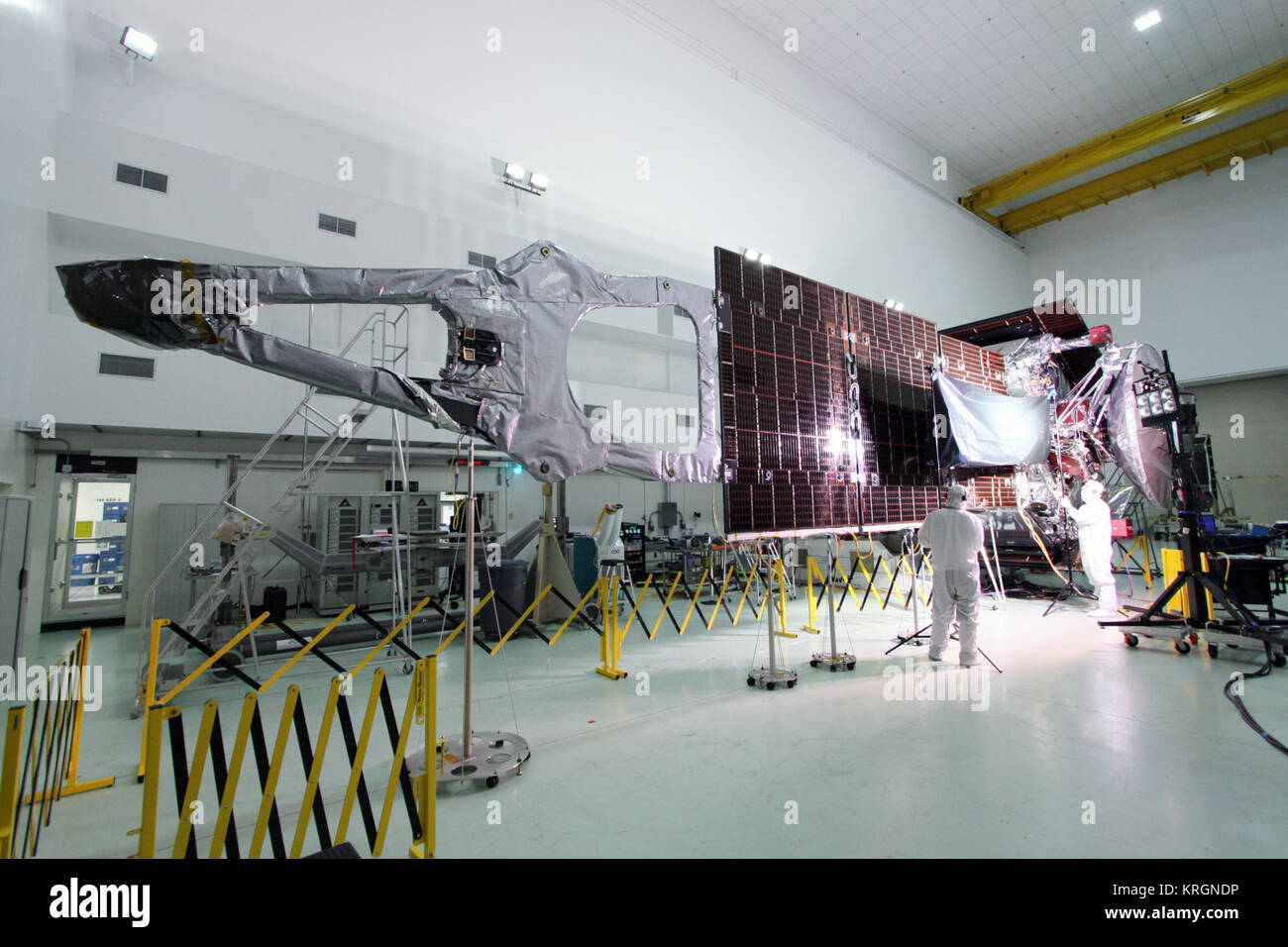 Illumination test of the solar panel with magnetometer Stock Photo - Alamy
