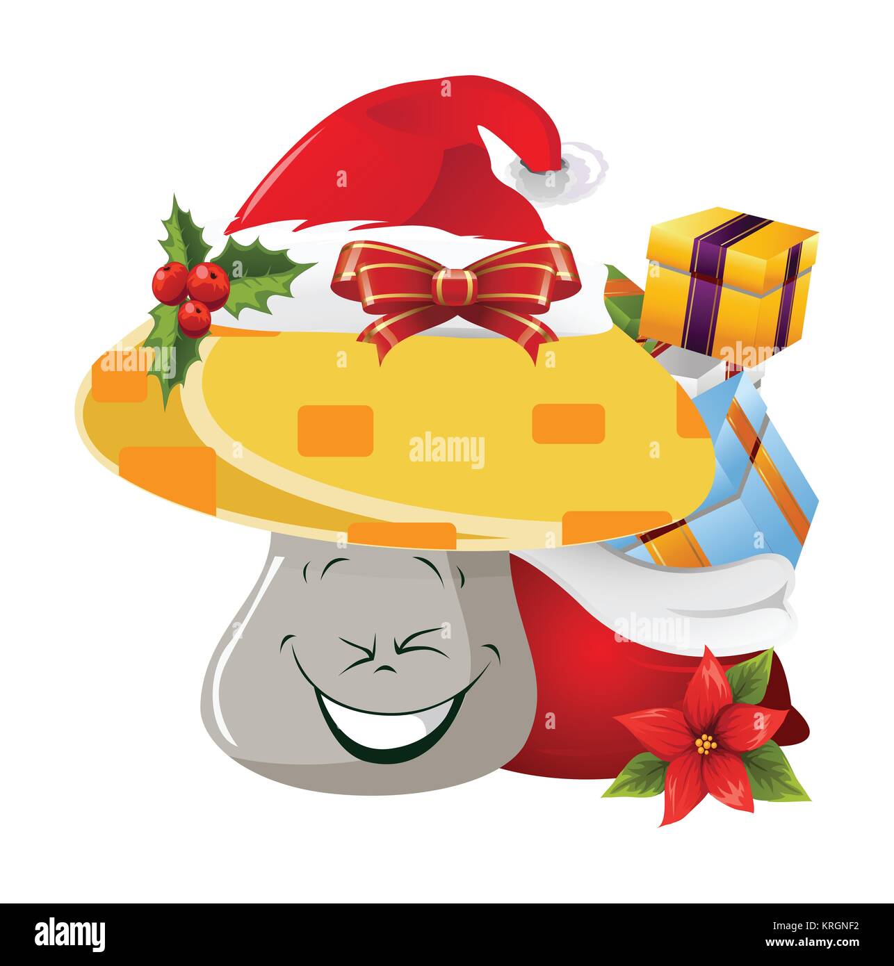 Christmas Cartoon face emotions Stock Photo - Alamy