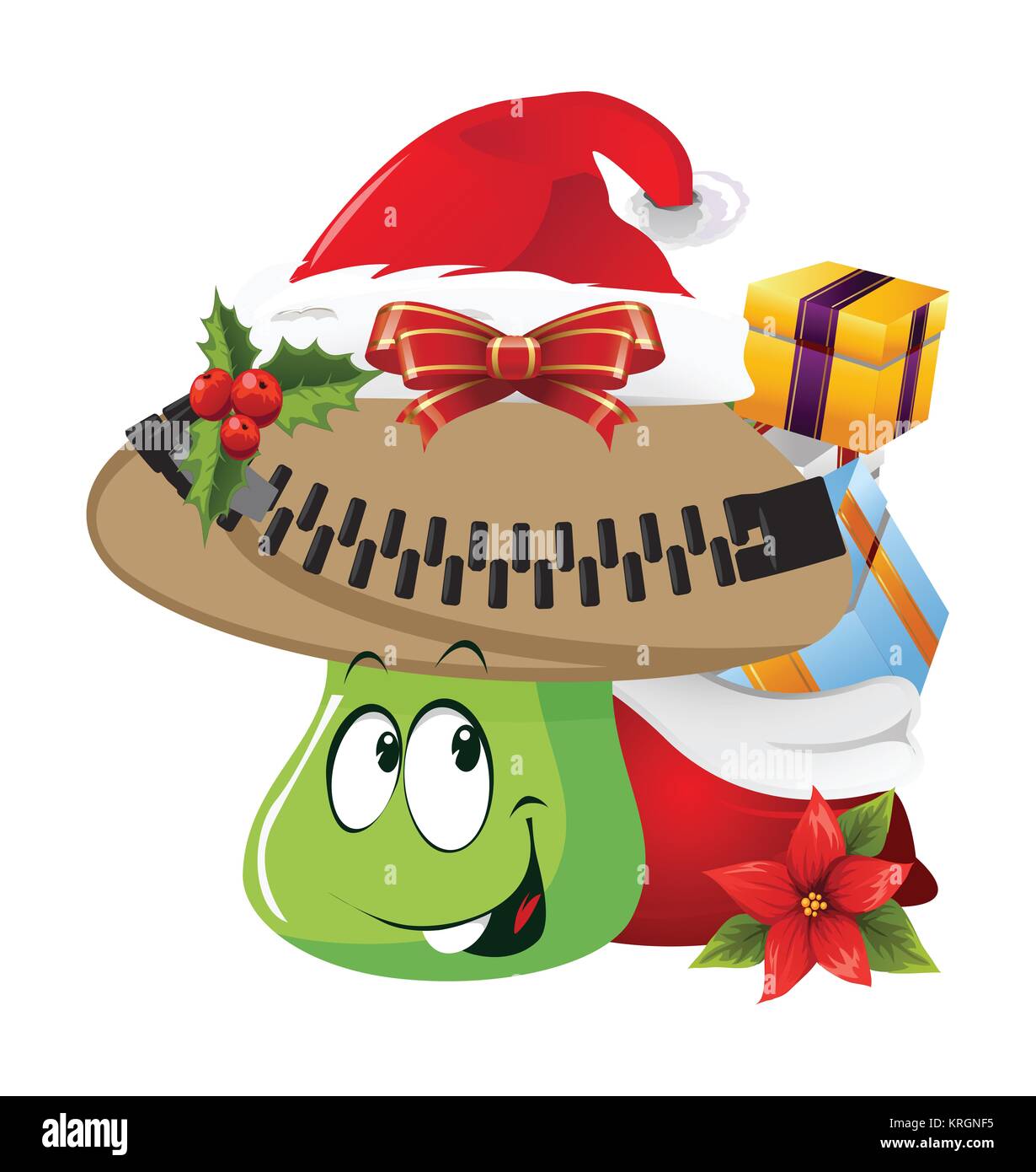 Christmas Cartoon face emotions Stock Photo - Alamy