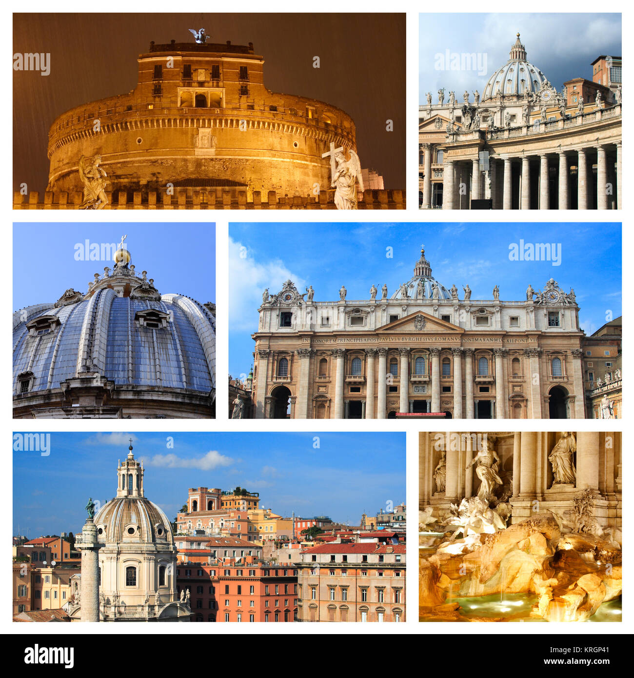 Impressions of Rome, Collage of Travel Images Stock Photo - Alamy