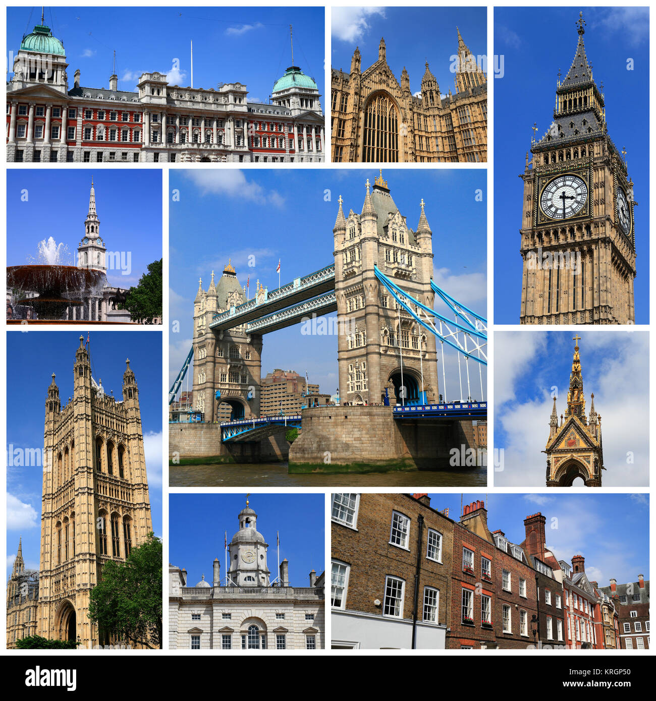 Impressions of London, Collage of Travel Images Stock Photo - Alamy