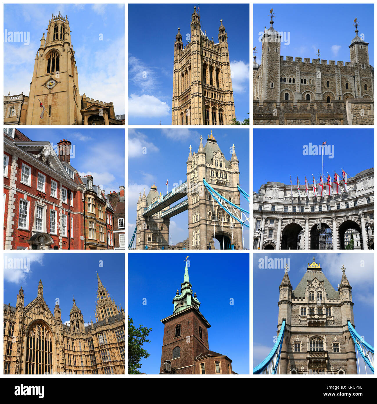 Impressions of London, Collage of Travel Images Stock Photo - Alamy