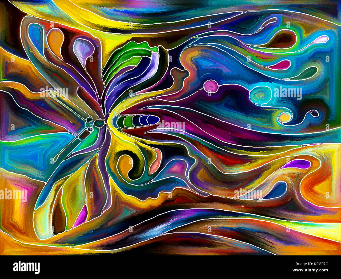 Abstract arrangement of fragmented colors hi-res stock photography and ...